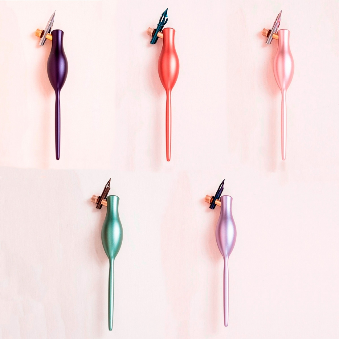 Plumas de caligrafía oblicuas Carrot - Tom's Studio